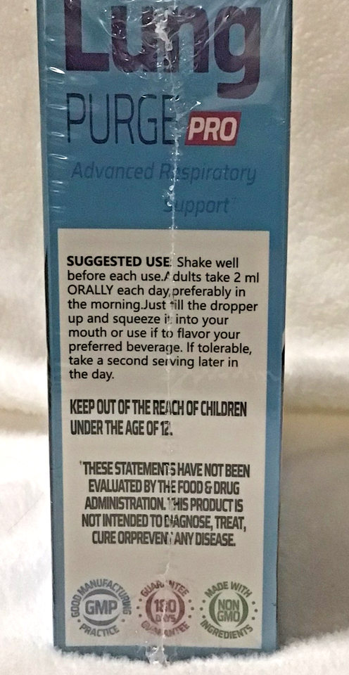 Lung Purge Pro Advanced Respiratory Lung Clearing Mullen 2 oz Sealed | eBay
