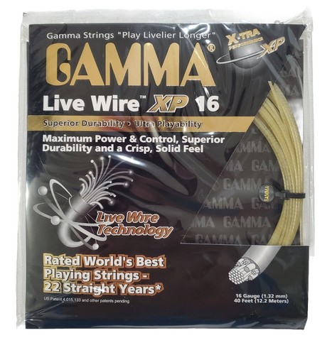 Gamma Live Wire XP 16g Tennis Racquet String - 40 Feet | eBay
