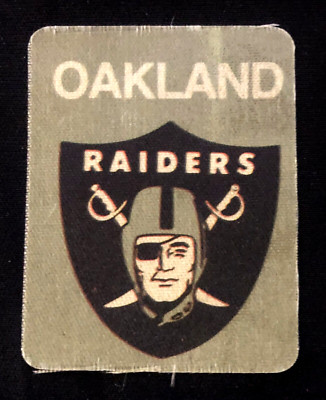 Vintage 1972 Oakland Raiders Logo Sticker on Cloth *Free Shipping | eBay