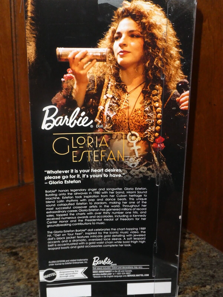 REMARKABLE CUBAN LATINO GLORIA ESTEFAN BLACK LABEL SIGNATURE BARBIE ...