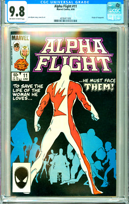 ALPHA FLIGHT 11 CGC 9.8 Byrne ORIGIN SASQUATCH New CASE CopperAge ...