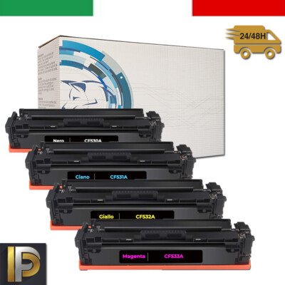KIT 4 TONER CF530A COMPATIBILE PER HP Color LaserJet Pro MFP M180FNDW ...