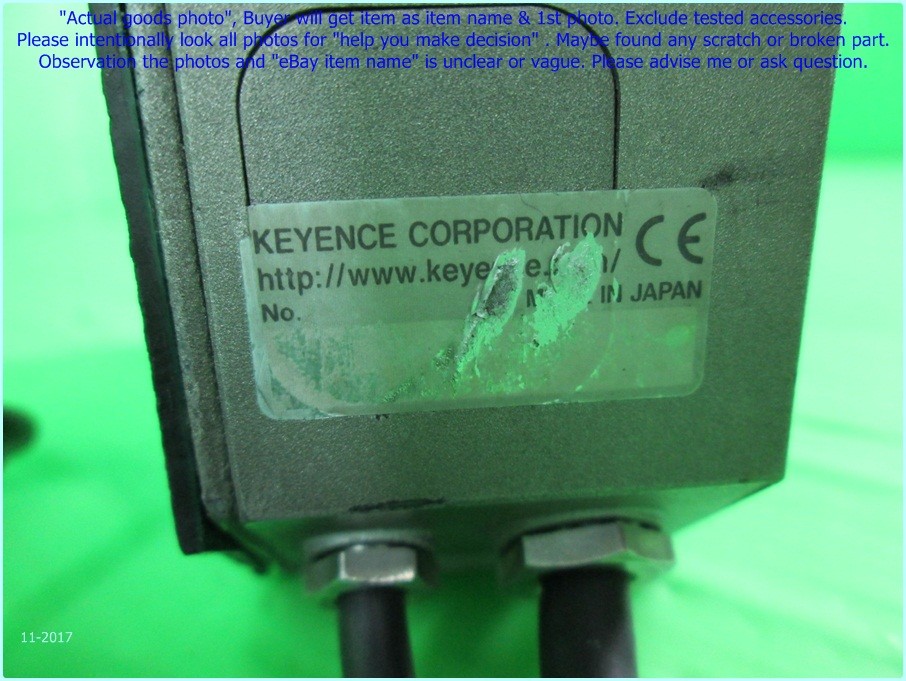 KEYENCE LS-7030R LS-7030T Sensor Head WITHOUT LS-7001 as photo, sn:1042 ...