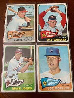 1965 Topps Baseball Card Singles - Complete Your Set - Pick A Card | eBay