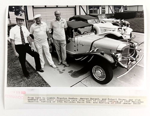 1990 Classic Car Club Replica Mercedes Jaguar Automobiles Vintage Press ...