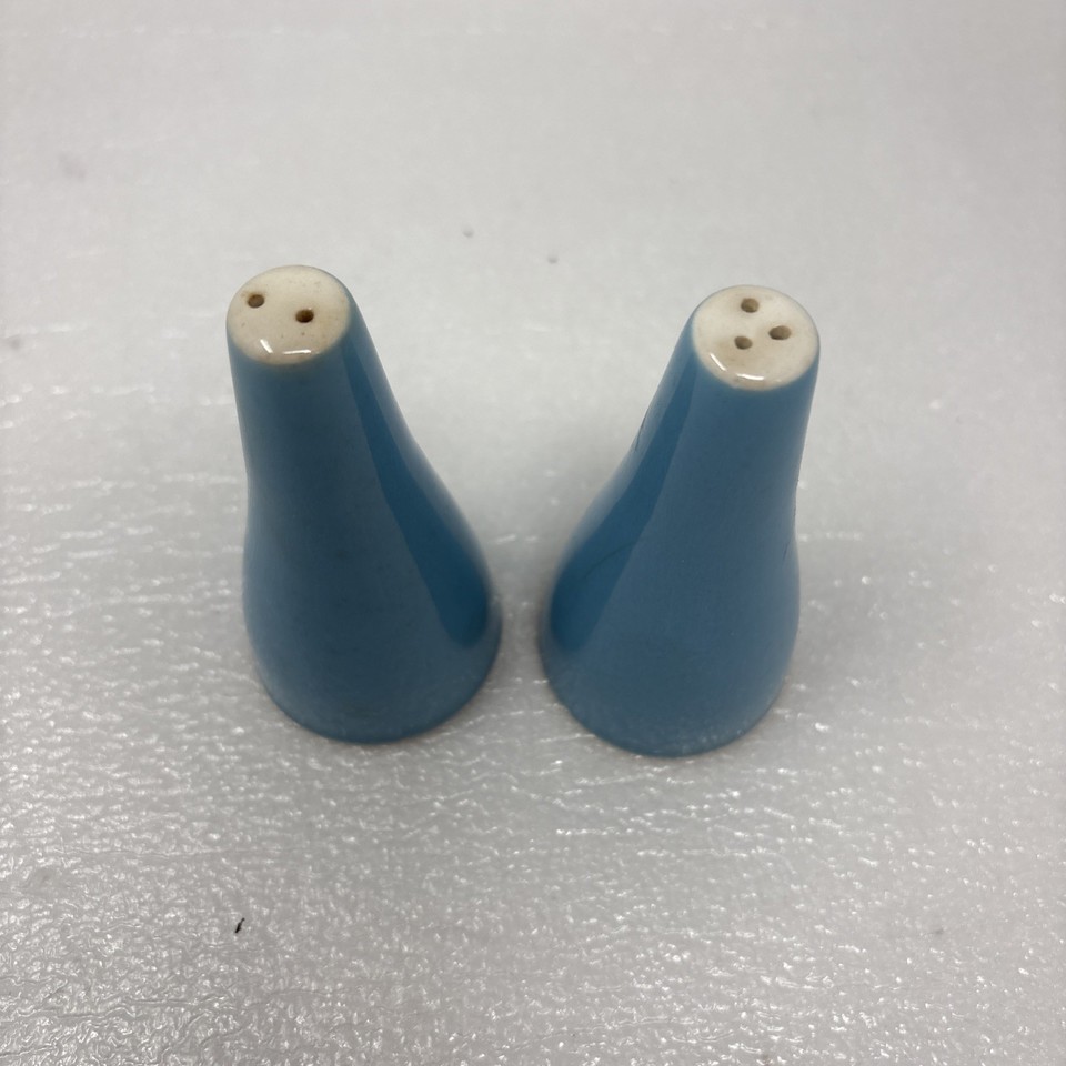 Royal China Blue Heaven Salt & Pepper Shaker Set Turquoise Blue MCM ...