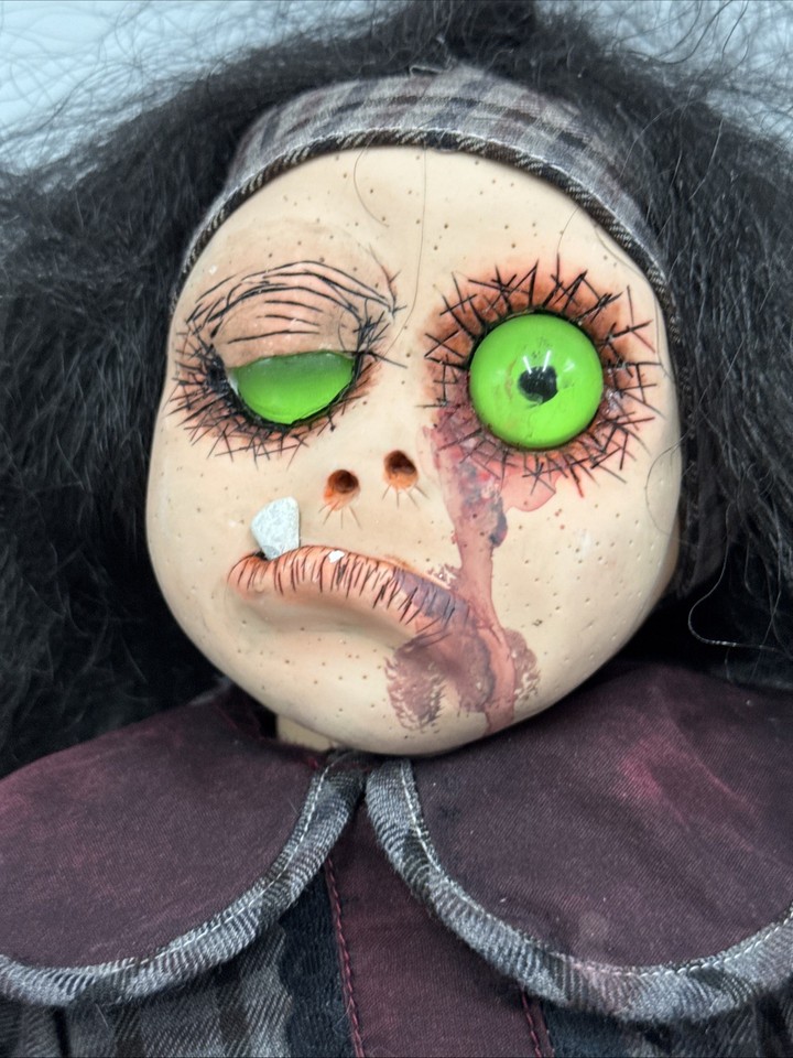OOAK Art Reborn Goth Creepy Horror Scary Mangled, 23” Big Zombie ...