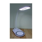 White USB Desk Lamp with Wireless Charging Pad for SmartPhone, 3 LED ...