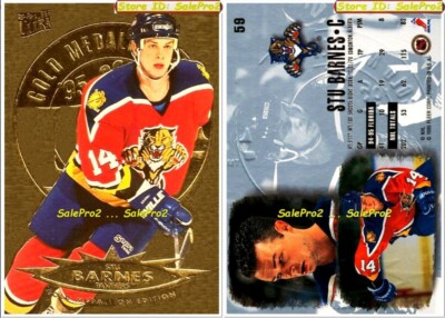ULTRA FLEER 1995 STU BARNES NHL FLORIDA PANTHERS STAR MINT GOLD ...