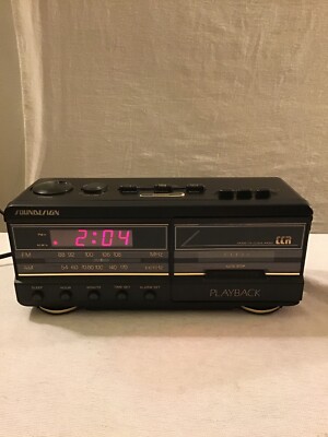 Vintage Retro Soundesign AM FM Clock Radio Cassette Player | eBay