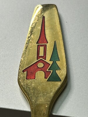 1972 Meka Denmark Spoon Gold Finish Christmas Church Tree Replacement ...