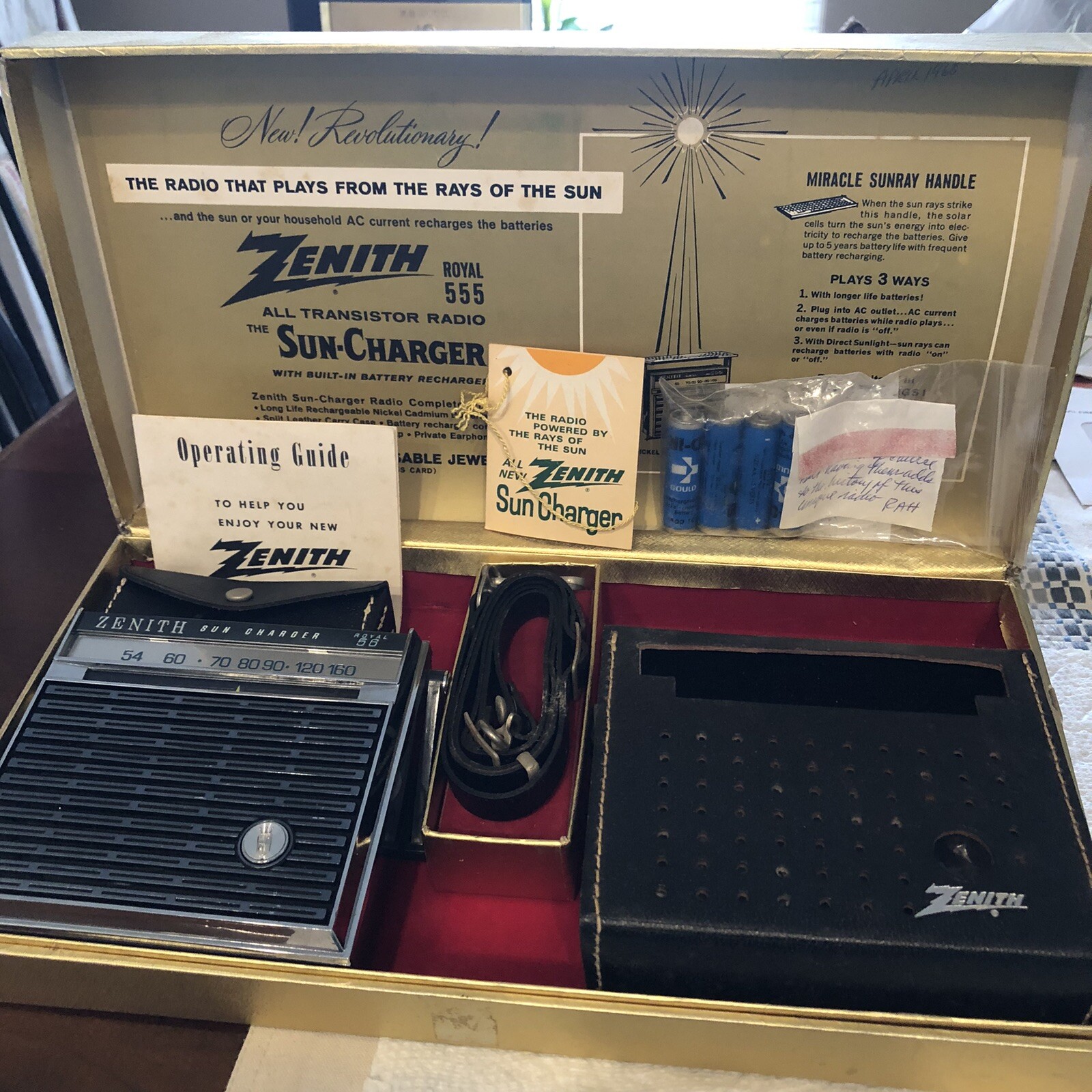 Zenith Royal 555 Sun Charger Transistor Radio | eBay