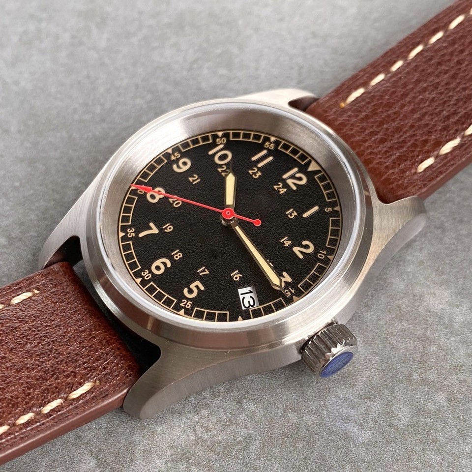 Vintage 200M Waterproof 36mm Field Watch NH35 Men Wristwatch Sapphrie ...