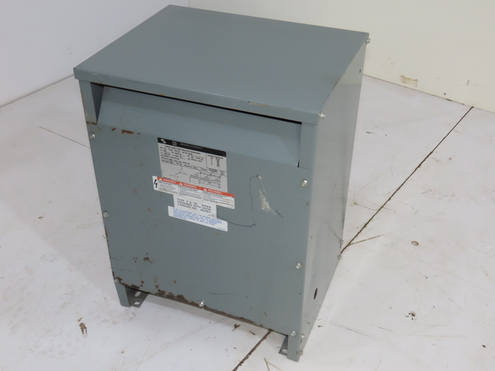 Square D 30T8H 79TS22C Type 2 30KVA Transformer HV600 LV208/120 | eBay