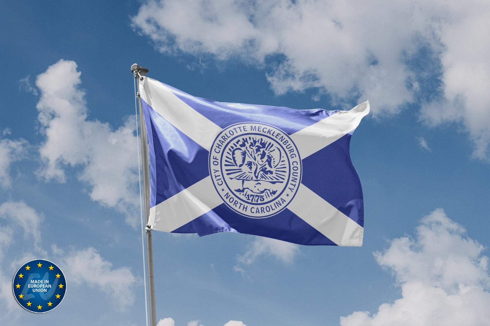 Charlotte Flag, North Carolina USA | Unique Design, 3x5Ft/90x150cm | eBay