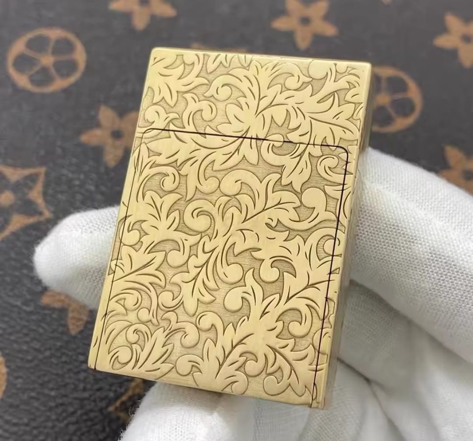 Creative Handmade Brass Match Box Design Kerosene Gasoline Cigarette ...