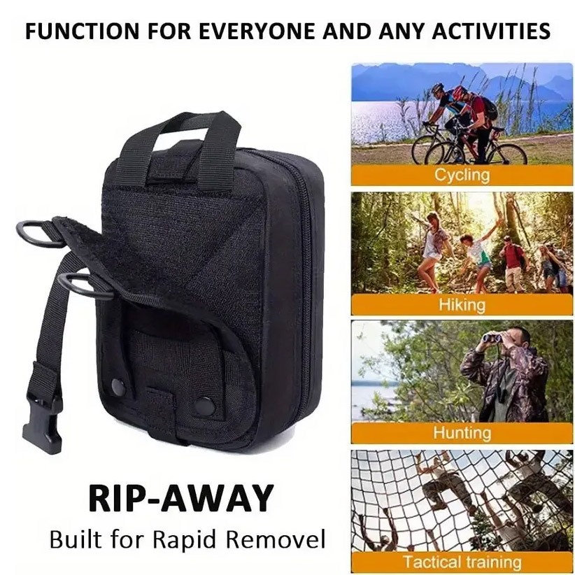 Tactical First Aid Kit Medical EMT Bag Emergency Survival Molle IFAK ...