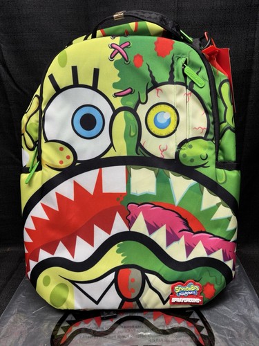 Sprayground Spongebob Zombie Backpack🔥NEW Bookbag Large School LIMITED ...
