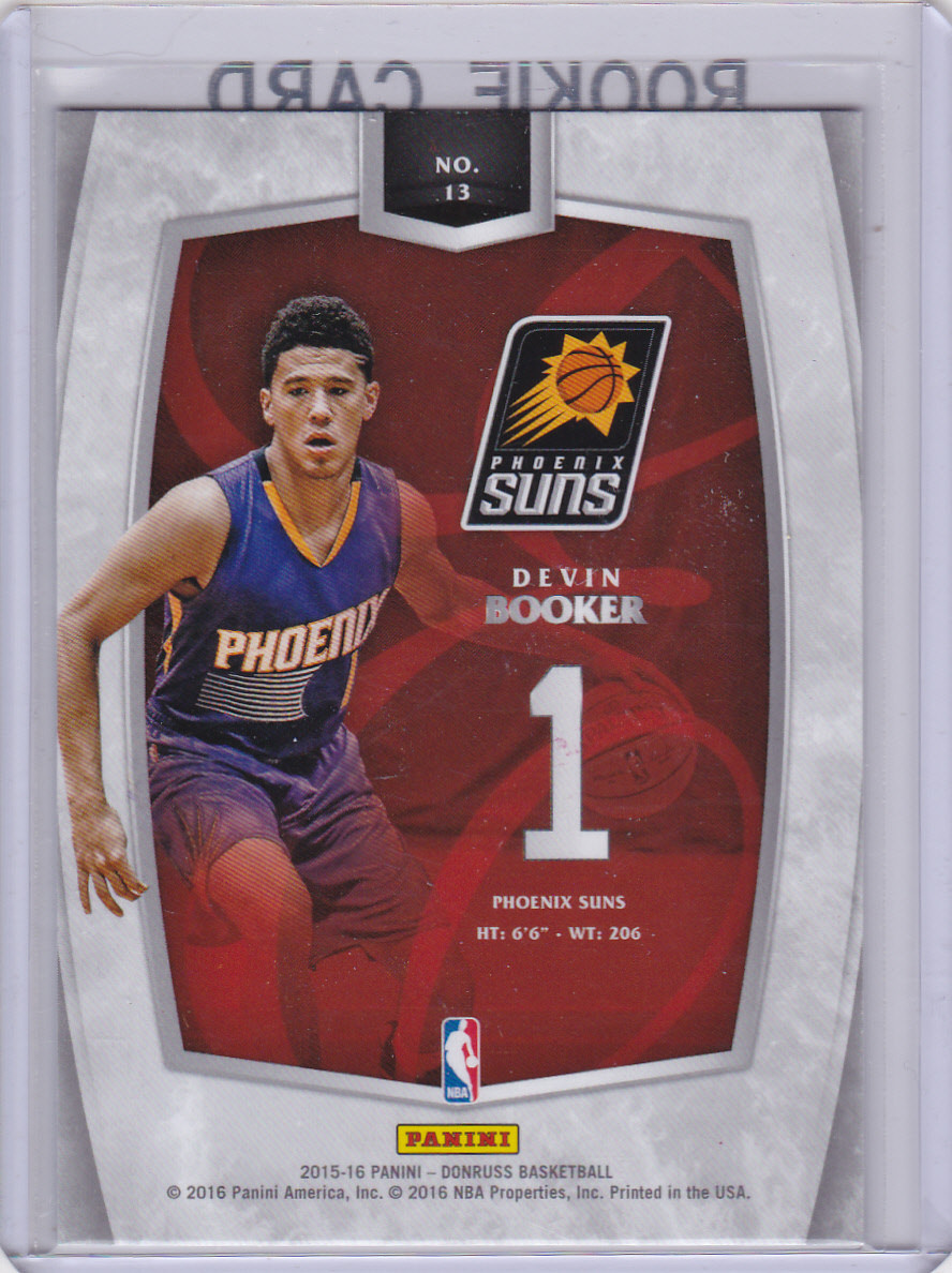 DEVIN BOOKER Franchise Futures 2015 Elite Basketball ROOKIE CARD ...