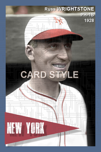 Russ Wrightstone - 1928 New York Giants - choose a style - colorized ...