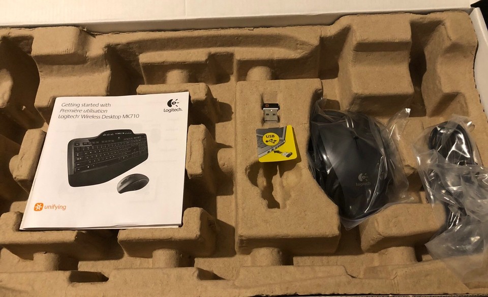 Logitech MK710 Wireless Desktop Keyboard and Mouse w/Unifying Recever ...