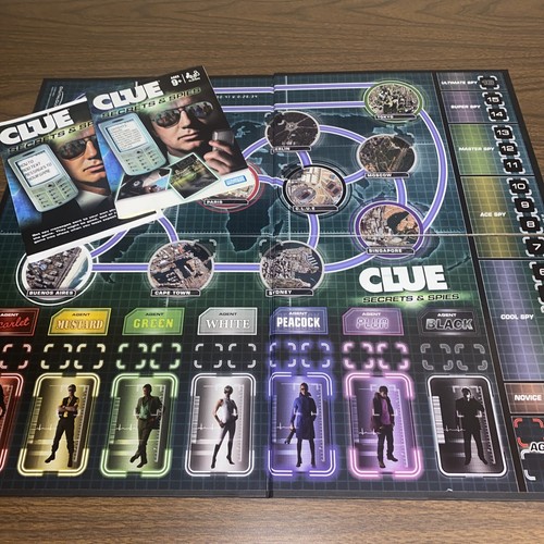 Clue Secrets & Spies Board Game Replacement Pieces 2009 Hasbro: Game ...