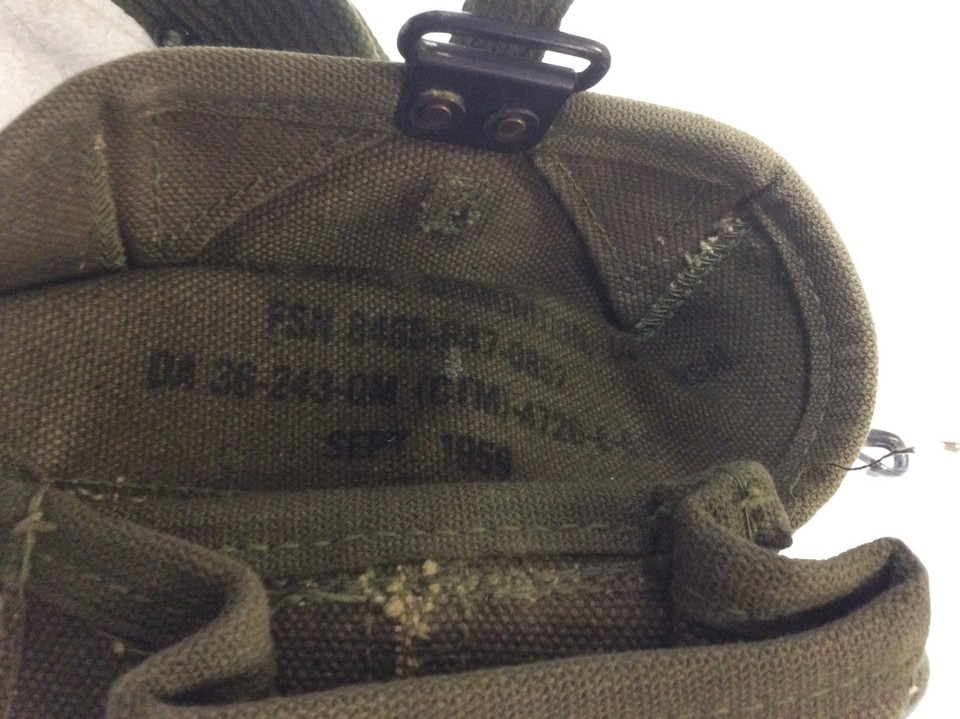 vintage military Mess Kit,belt,ammo Pouch | eBay