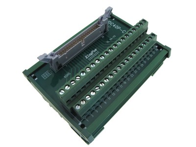 IDC40 40-Pin Connector Signals Breakout Board Screw terminals DIN Rail ...