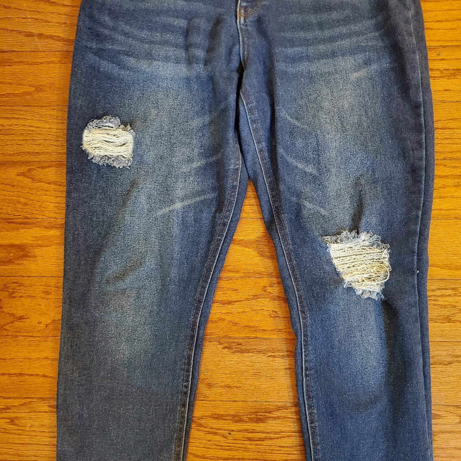 No Boundaries Women High Rise Sculpture Skinny Distre… - Gem