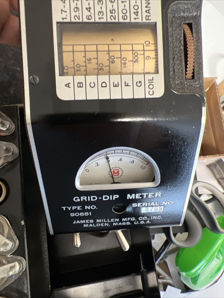 Ham Radio Grid-Dip Meter Kit James Millen 90661 lCase w/ 7 Coils Nice ...