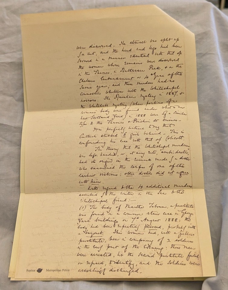 Jack the Ripper Memorabilia Letters Signed White Chapel Serial Killer ...