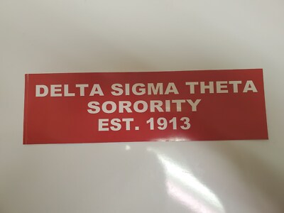 Delta Sigma Theta bumper/window sticker (3 Quqntity) | eBay