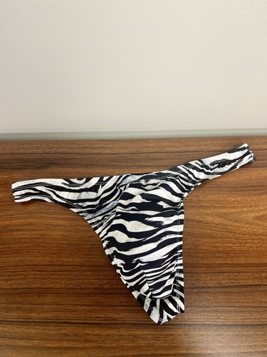 🦓 Sexy Brand New Mens Zebra Print Thong Bikini Brief Underwear Gay Swim ...