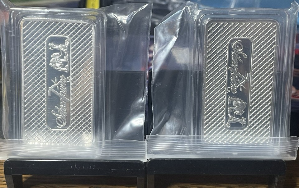 2x Count Lot of Silver Towne 1 Troy oz .999 Fine Silver Bar Bullion | eBay