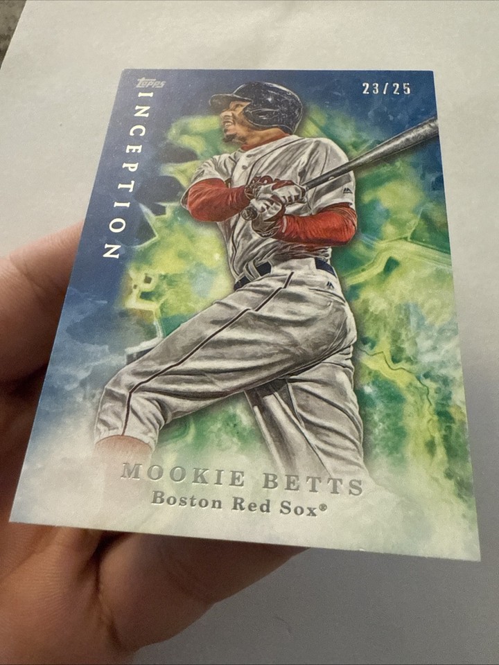 Mookie Betts 2017 Topps Inception Blue Variation Sp #23/25 Red Sox Nice ...