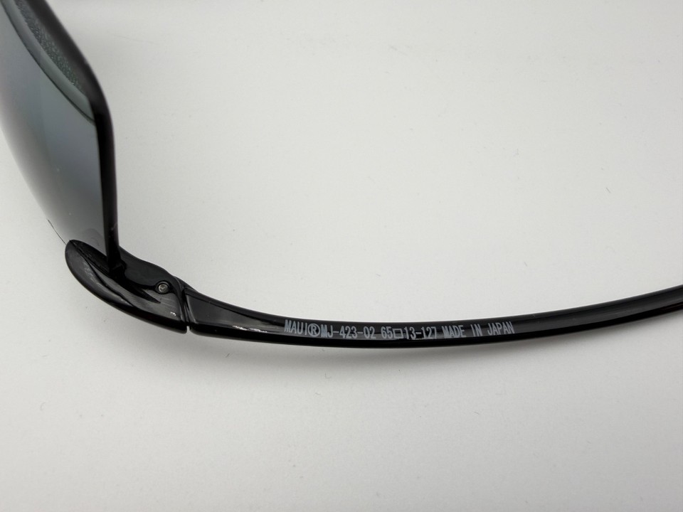 MAUI JIM Polarized Sunglasses MJ423 02 Lighthouse Black Neutral Grey ...