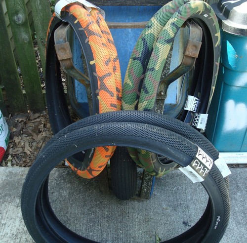 PAIR OF CULT BMX VANS BICYCLE TIRES 26 X 2.10" ( 3 colors to pick from ...