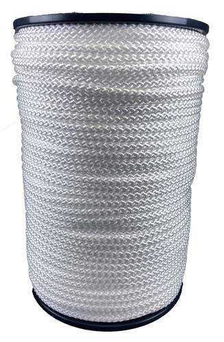 3mm White Polypropylene Braided Poly Rope Cord x 200 Metre Reel Strong ...