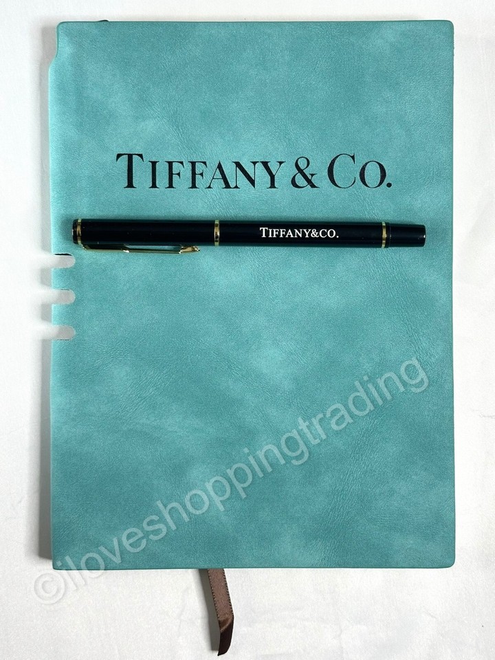 TIFFANY VIP GIFT TEAL SEUDE COVER NOTEBOOK PLANNER JOURNAL DIARY AND ...