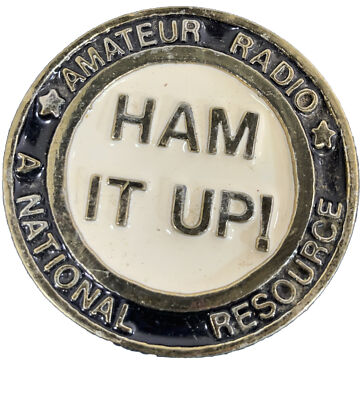 Rare Single ametuer Radio Belt Buckle Ham It Up National Brass And ...