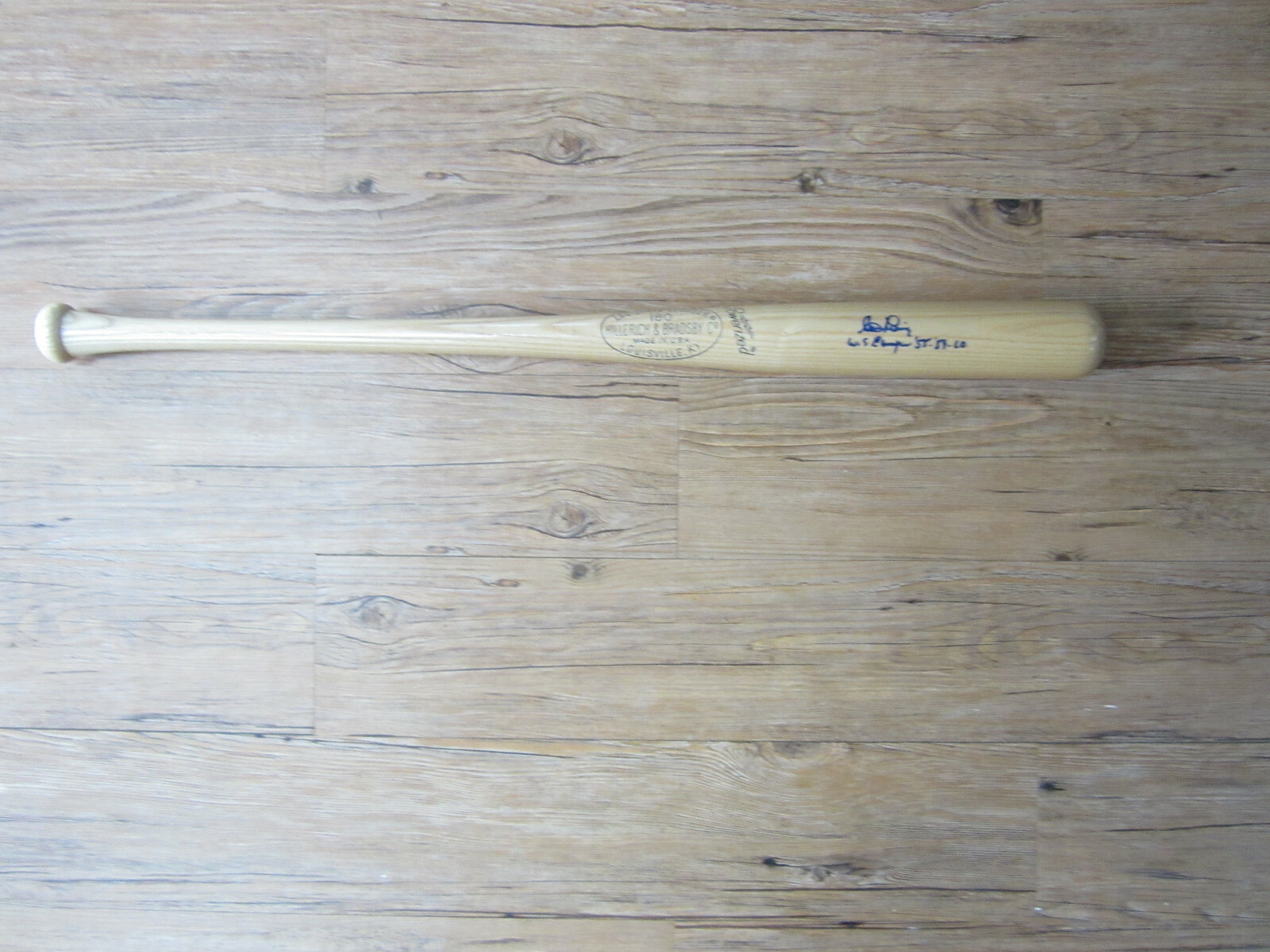 Clem Labine Autograph Signed Baseball Bat WS Champs 55-59-60 Brooklyn ...