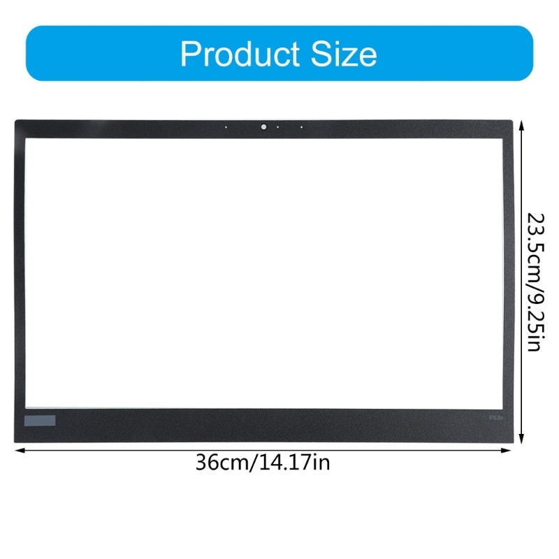 PVC Laptop Bezel Cover Trim Bezel Sticker for P53s Single Camera DIY ...