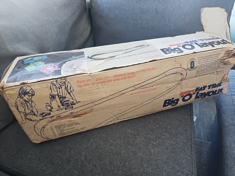 VINTAGE MATTEL SIZZLER’S FAT TRACK BIG “O” LAYOUT W BOX - SEE ...