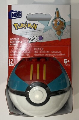Mega Construx Pokemon Rotom Motisma HWR72 Series 22 Lure Ball Poke New ...