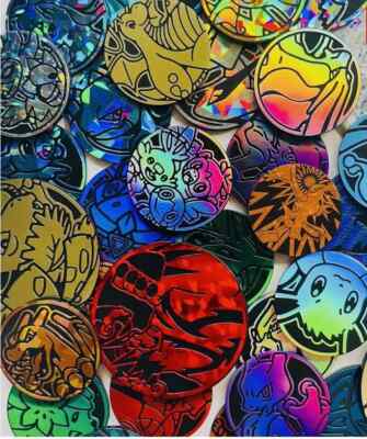 Lot of 10x Official Pokemon TCG Coins Jumbo & Small Size (No Duplicates ...