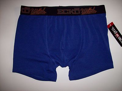 Ecko Unltd. Underwear Trunk Mens Solid Blue Graphite Select Sz S M L XL ...