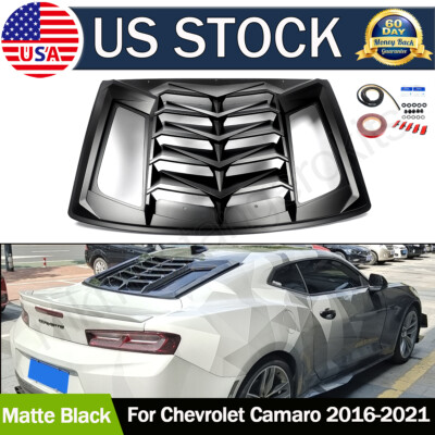 Lamborghini Style Rear Window Louver Sun Shade Cover Black For Camaro ...