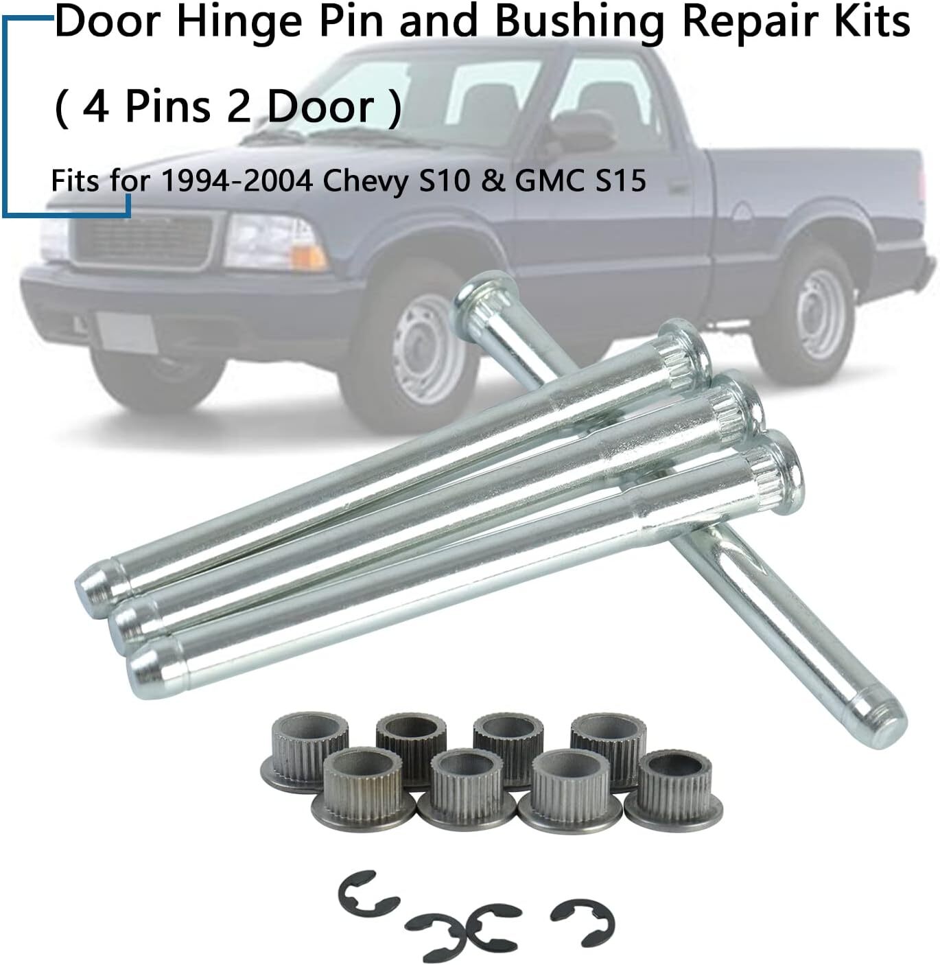 Fits For 1994-2004 Chevy S10 & GMC S15/Sonoma Door Hinge Pins and ...