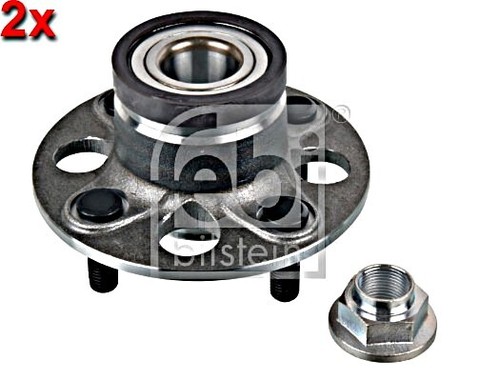Rear Left Right Wheel Bearing Kit 2x FEBI Fits HONDA Brio 02-08 42200 ...