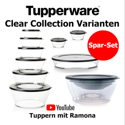 Tupperware Clear Collection Varianten Mix-It, Spar-Set, viele Größen ...